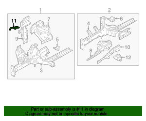 2014-2019 Kia OEM NEW 15-18 Kia Soul Passenger Sd Fender Bracket ...