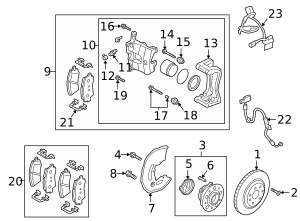 2019-2024 Genesis G70 Sensor Assembly Front ABS.Left-hand 59810-J5050 ...