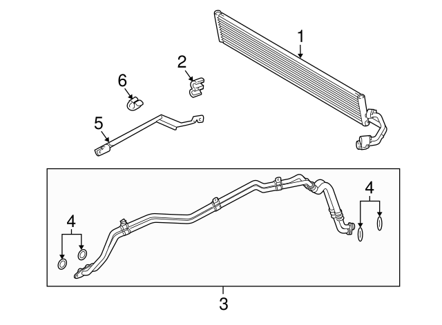 970-307-015-05 - Automatic Transmission Oil Cooler 2010-2016 Porsche ...