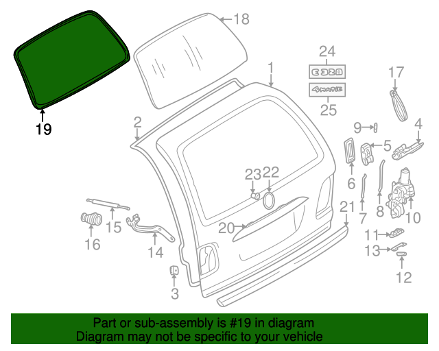 210-745-02-80 - Glass Seal 1998-2003 Mercedes-Benz E 320 | Mercedes ...