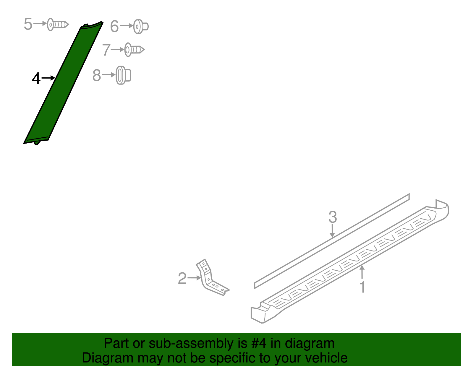 Weatherstrip 768376JK0A | Retail Performance Auto Parts