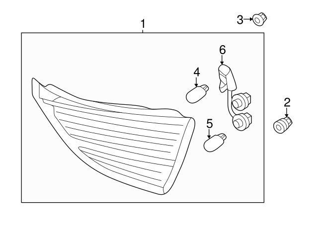 2014-2016 Hyundai Backup Lamp Assembly 92403-3X310 | OEM Parts Online