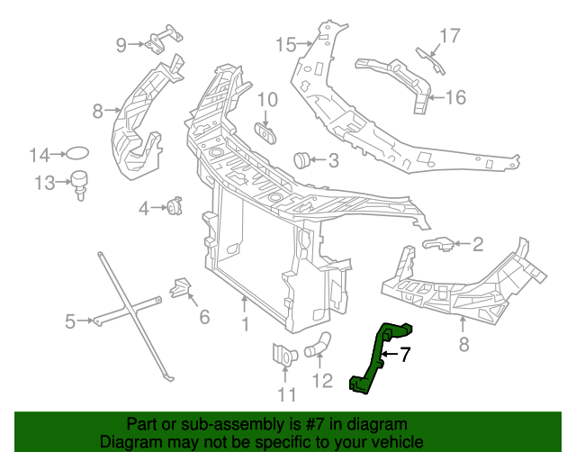 1666263631 - Lower Support 2012-2019 Mercedes-Benz | AutoNation Parts
