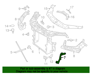 1666263631 - Lower Support 2012-2019 Mercedes-Benz | AutoNation Parts