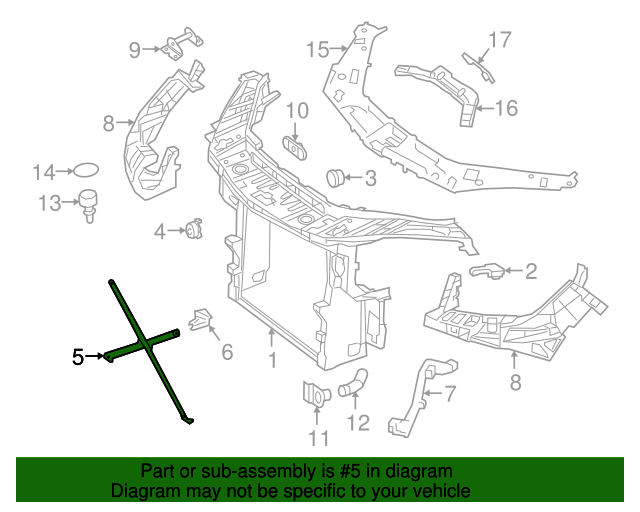 Mercedes-Benz OEM Center Brace Part# 292-620-00-00 | OEM Vehicle Parts
