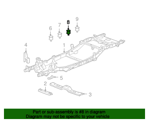 2004-2012 GM Upper Body Mount Cushion 22761935 GM | GMPartsDirect.com