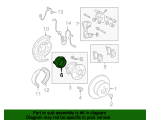 2001-2012 Toyota Rear Speed Sensor 89544-48010 | OEM Parts Online