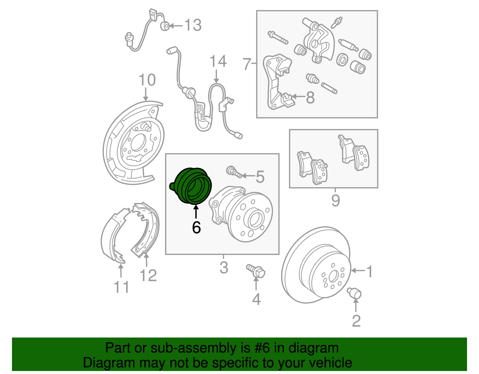 2001-2012 Toyota Rear Speed Sensor 89544-48010 | Toyota Parts Center