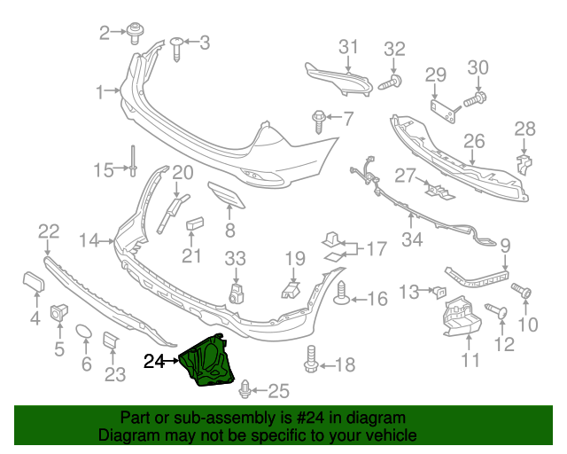 2017-2018 Hyundai Santa Fe Sport Under Cover 86696-4Z500 | HyundaiParts ...