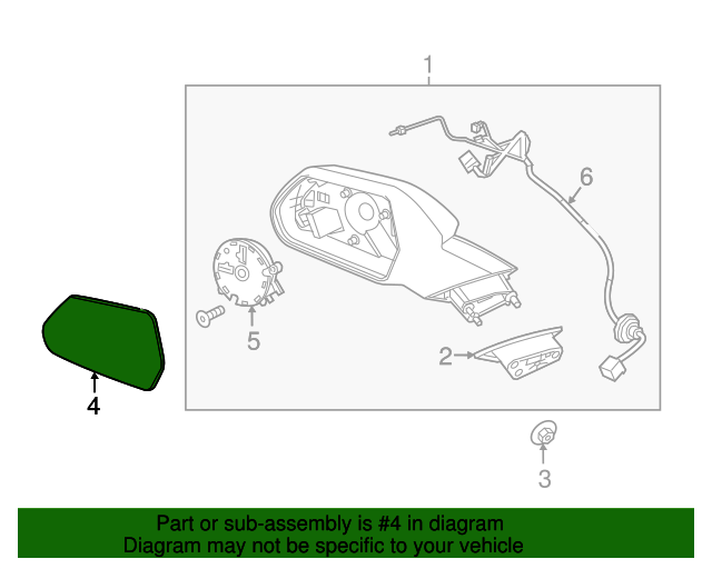 2020-2024 Chevrolet Camaro Driver Side Door Mirror with Glass and ...