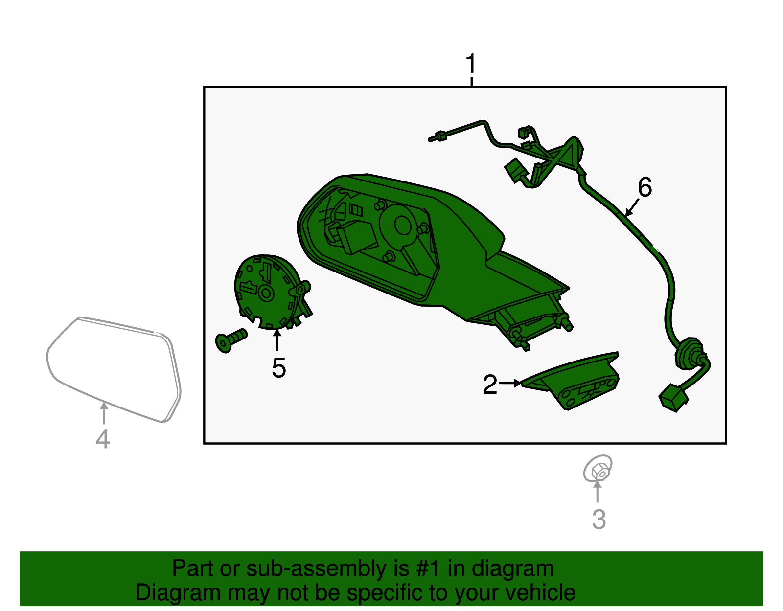 2016-2024 Chevrolet Camaro Driver Side Door Mirror Housing 84788171 ...