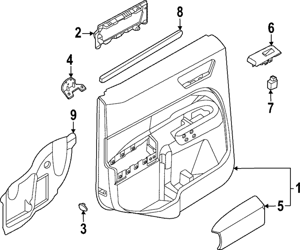 NZ6Z-6027541-CA - 2022-2024 Ford Maverick - Armrest | My Ford Parts