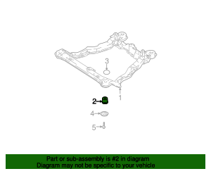 Genuine Engine Cradle Bushing for 2001-2006 Hyundai Santa Fe | Part ...