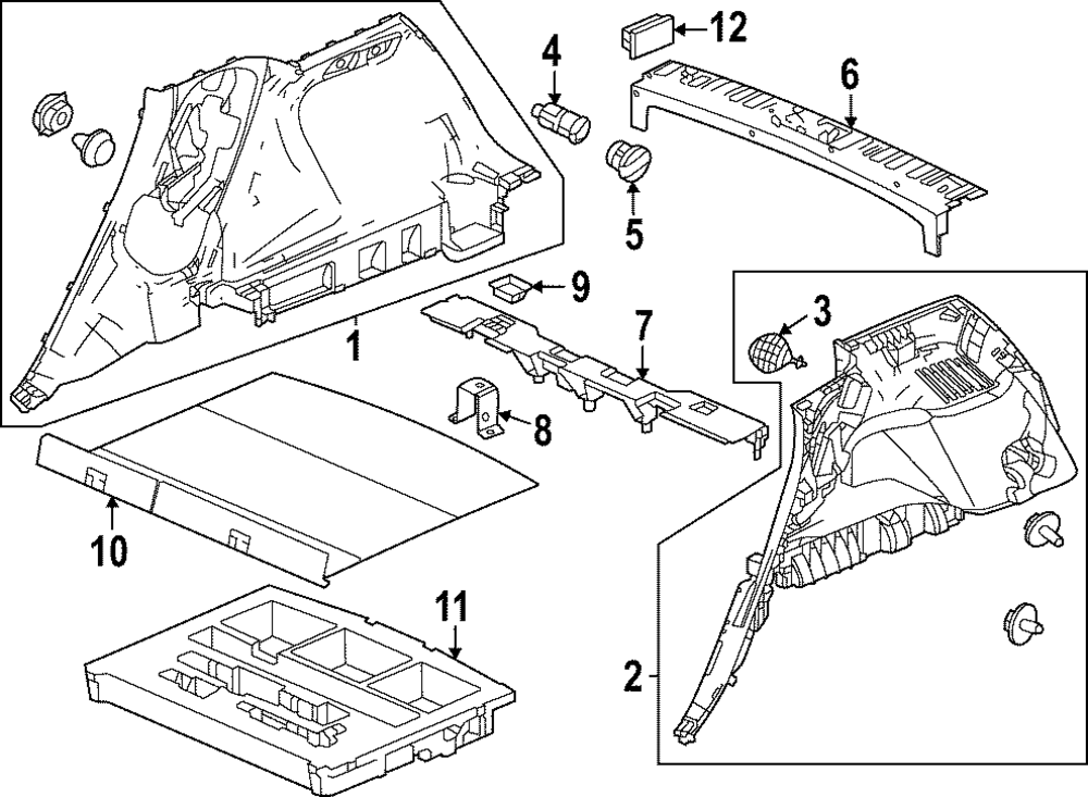 84665-3W0-A00 - Rear Sill Plate Bracket | Genuine Honda Parts