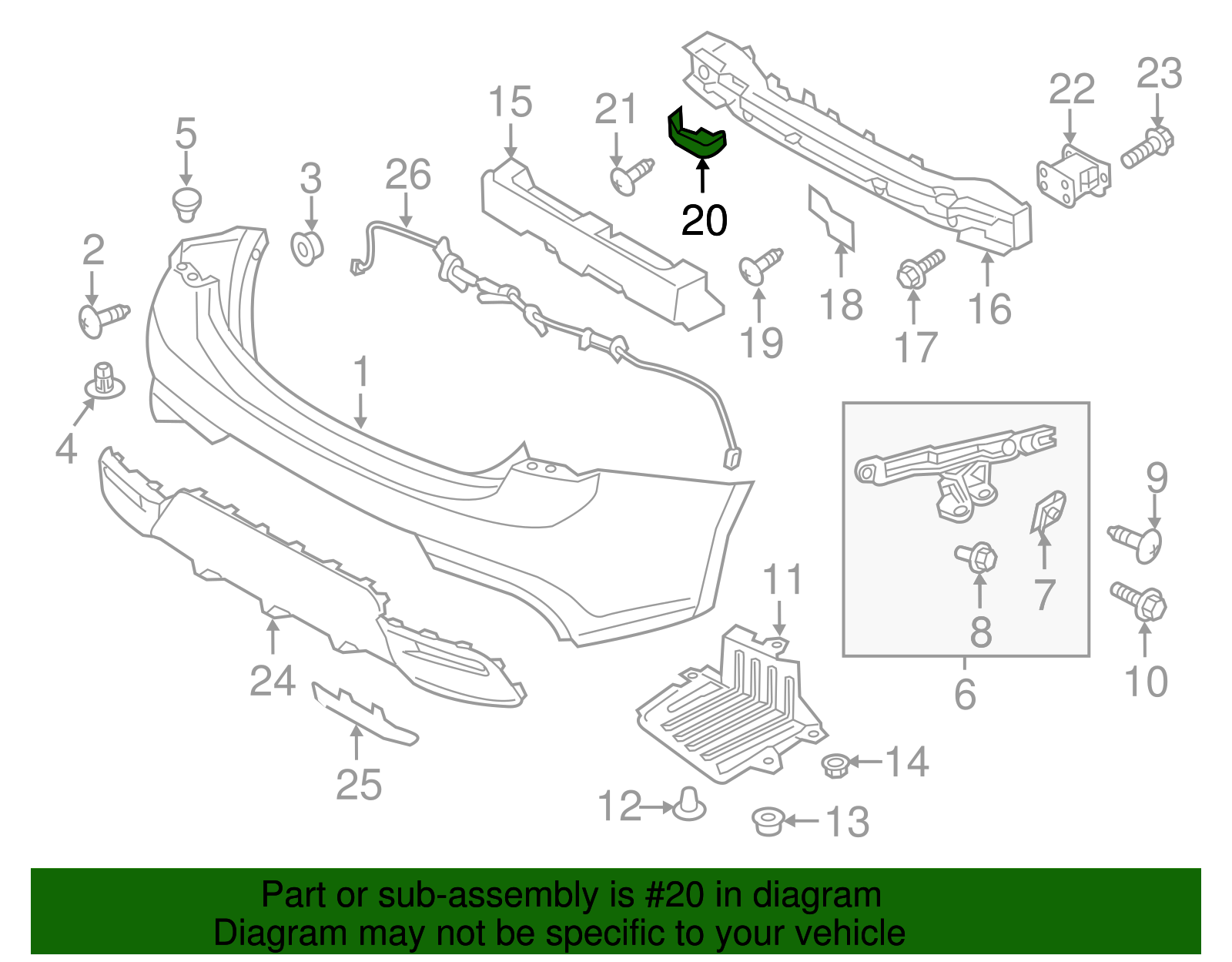 2018-2020 Kia Rio Inner Bracket 86635-H9210 | QuirkParts