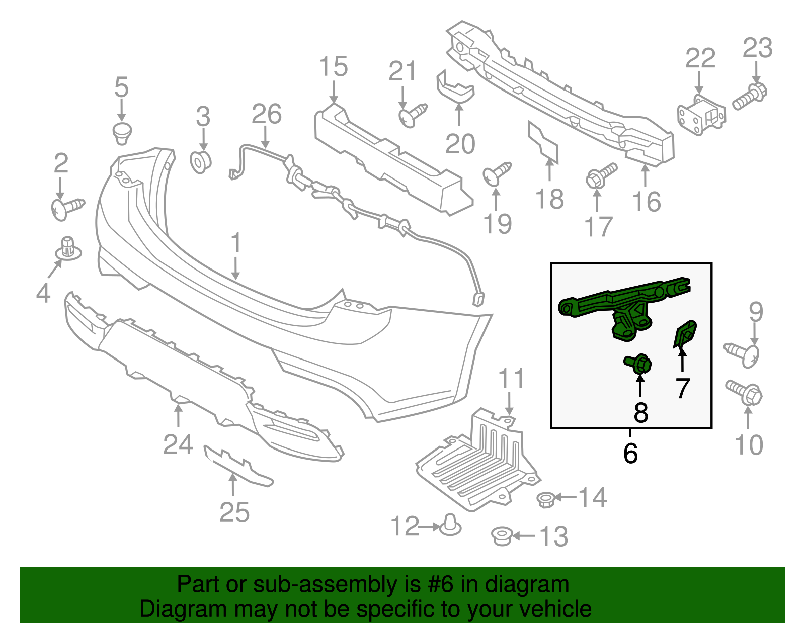 2018-2020 Kia Rio | Side Bracket | 86613-H9200 | Kia Auto Parts