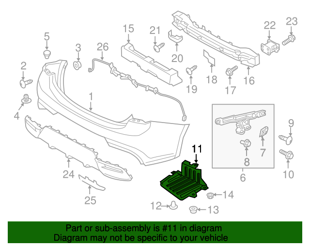 86692-H9220 - Under Cover 2018-2020 Kia Rio | Kia.Parts Store