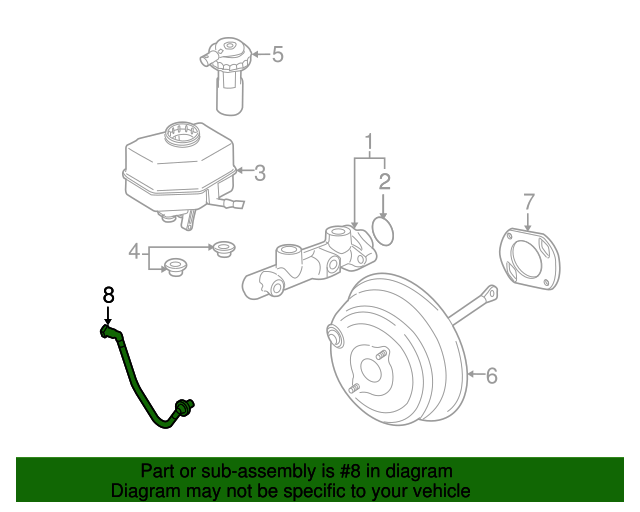 2008-2019 BMW Vacuum Hose 11667564502 | OEM Parts Online