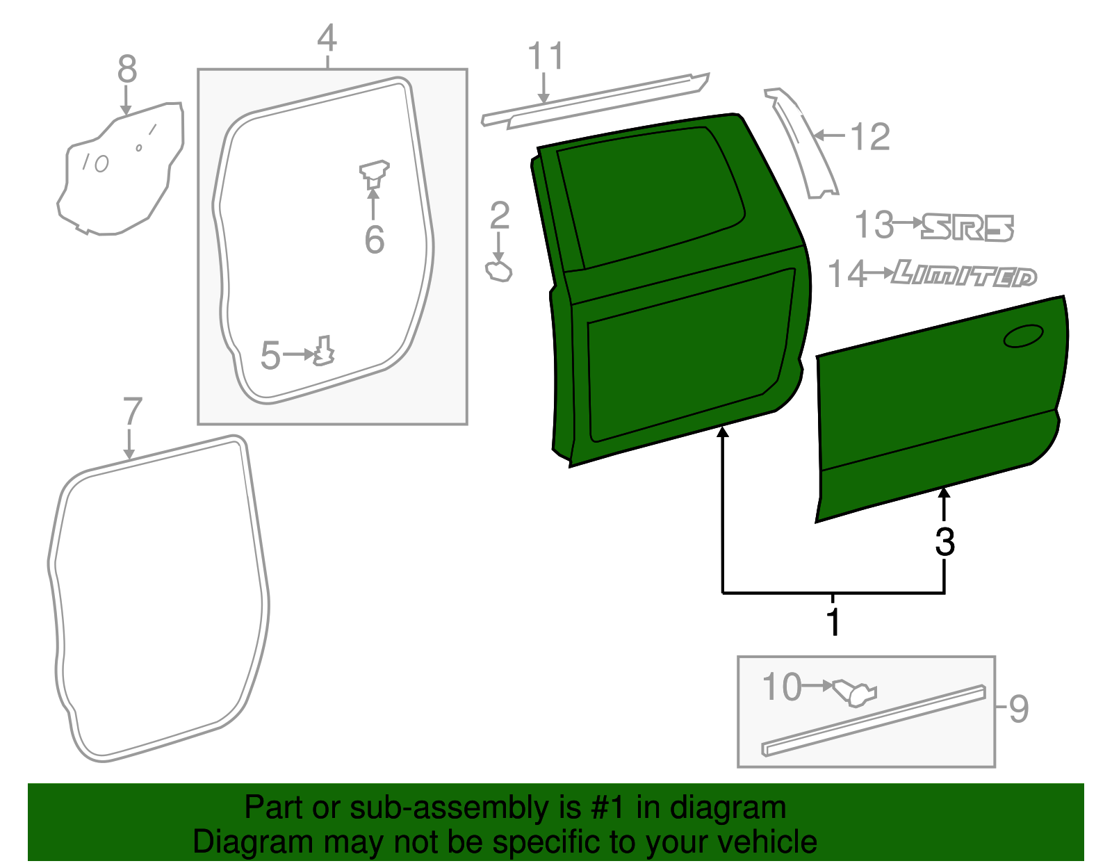 2007-2021 Toyota Tundra Door Shell 67003-0C122 | Toyota Parts Center