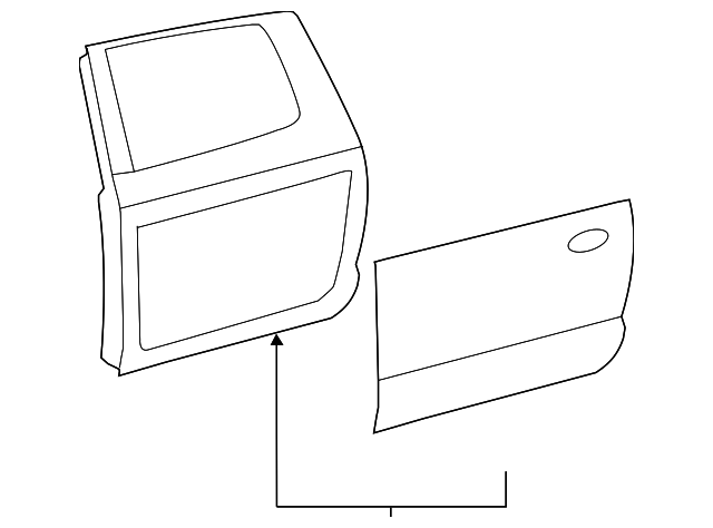 67003-0C122 - Door Shell 2007-2021 Toyota Tundra | Longo Toyota Parts