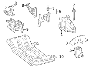 264-223-03-00 - Engine Bracket 2019-2023 Mercedes-Benz | Mercedes-Benz ...