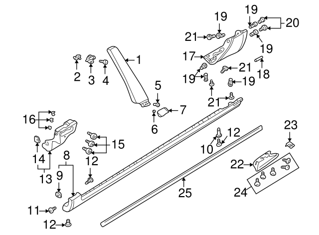 D-438-P11-M4 - Rear Cover Tape 2002-2013 Audi | Audi OEM Parts