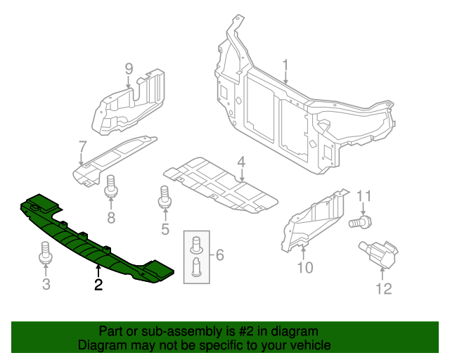 29110-1M201 - Front Shield 2010-2013 Kia | Kia.Parts Store