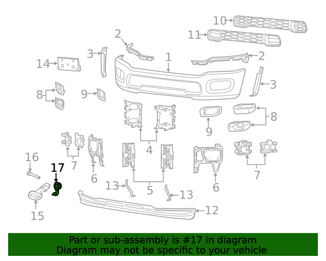 2019-2023 Ram Nut 6512180AA | TascaParts.com