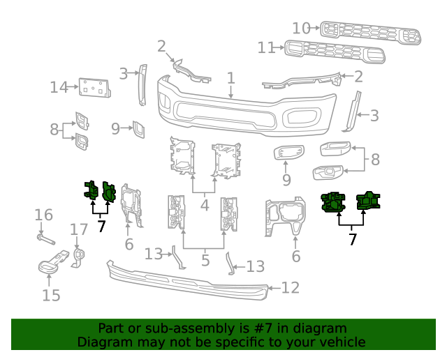 2019-2023 Ram 3500 Bracket 68449381AA | TascaParts.com