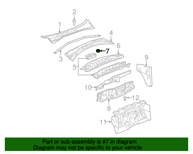 Cowl Vent Panel Grommet - Mopar (56021909AA) | TascaParts.com