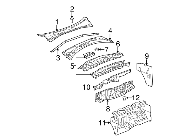 2002-2009 Mopar Air Inlet Duct Pin 6036155AA | TascaParts.com