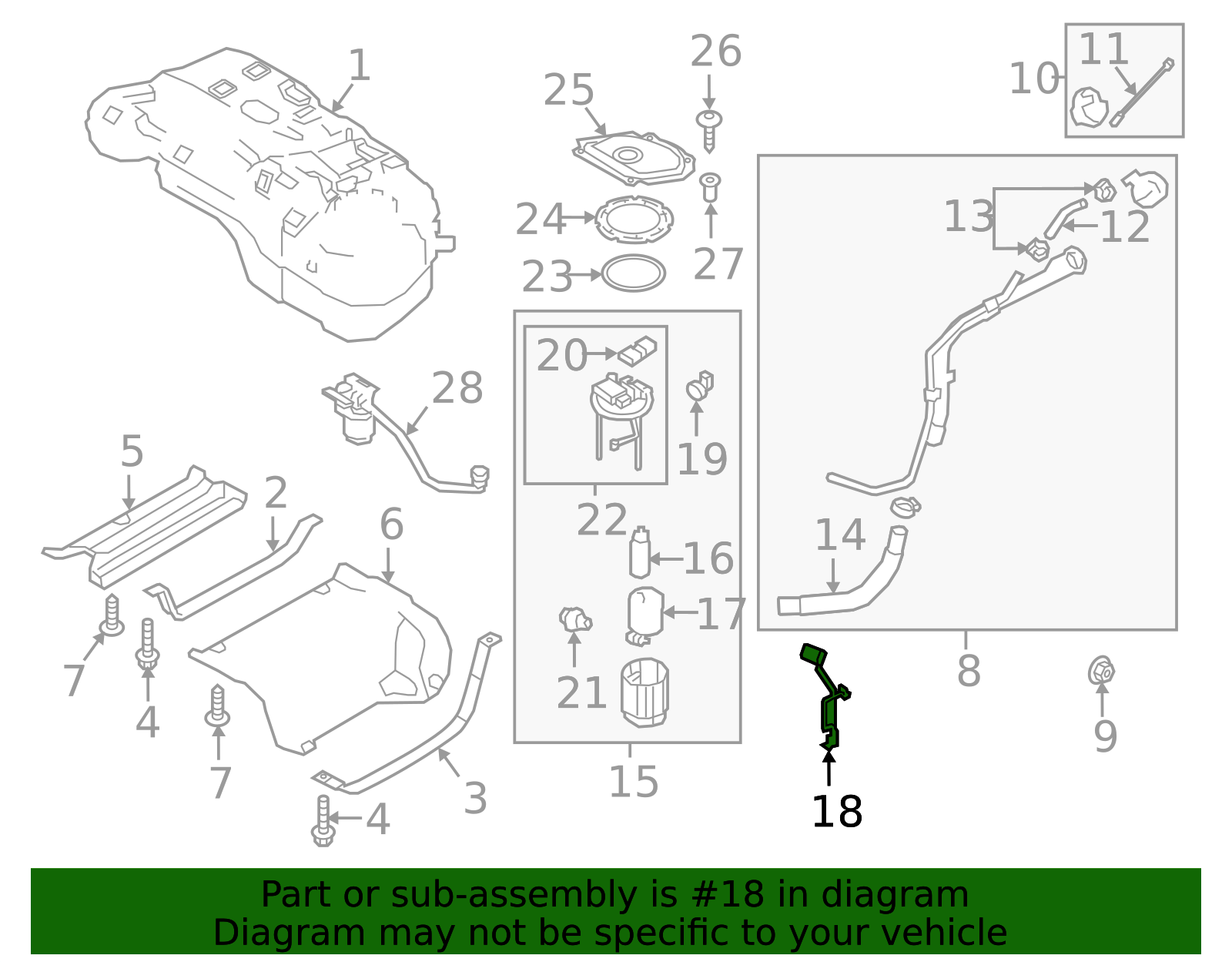 94460-D3500 - Fuel Gauge Sending Unit 2016-2022 Kia Sportage | Kia ...