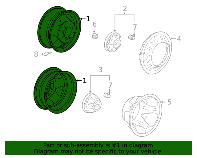 84830462 - Wheel 2024 GM | Gateway Buick GMC Parts