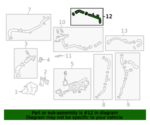 55507887 - Engine Coolant Air Bleed Pipe 2019-2023 Cadillac | Group 1 ...