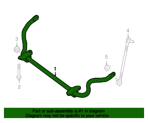 204-323-20-65 - Stabilizer Bar 2008-2017 Mercedes-Benz | Mercedes-Benz ...