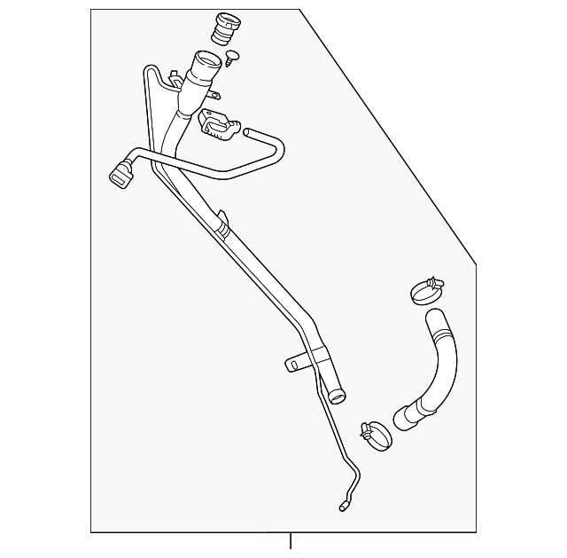 Fuel Tank Filler Pipe with Hose 85169524 GM | GMPartsDirect.com