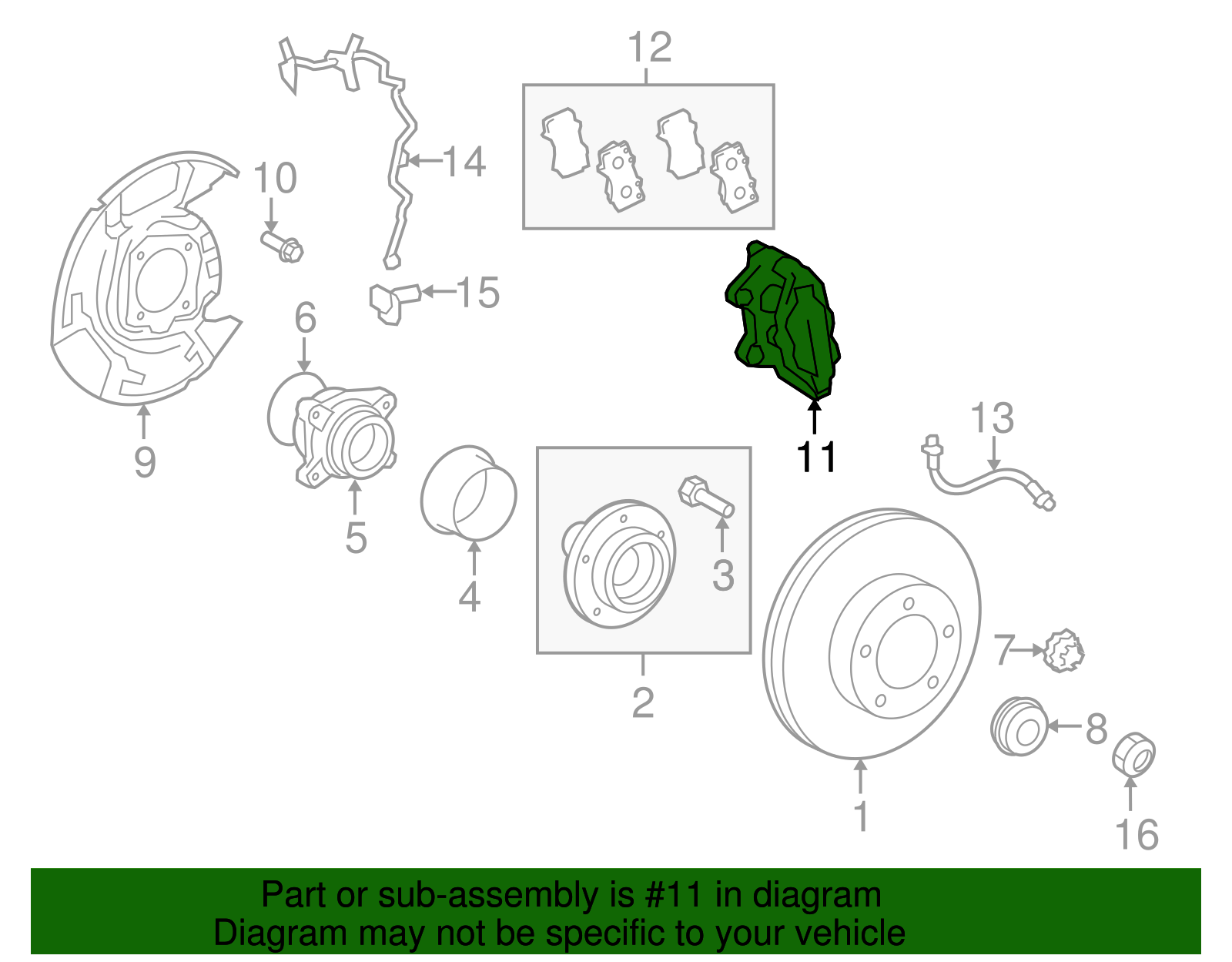 2007-2015 Toyota Caliper 47750-0C030 | Retail Performance Auto Parts