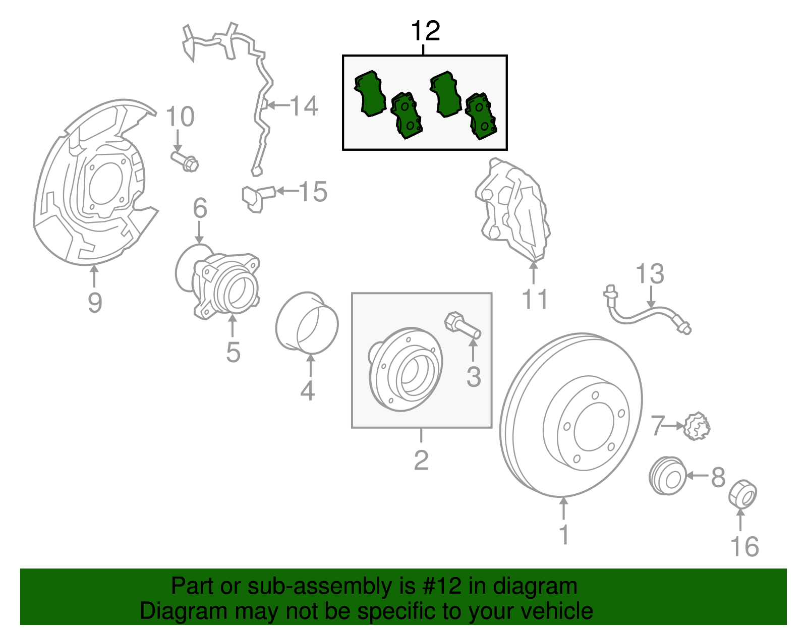 2007-2017 Toyota Brake Pads Front 04465-0C020 | OEM Parts Online