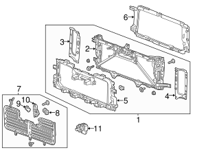 Genuine OEM GM Part - Radiator Lower Support 2014-2019 GM 85545440 ...