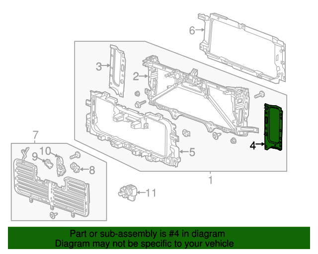 2019-2024 GM Support 84625276 GM | GMPartsDirect.com