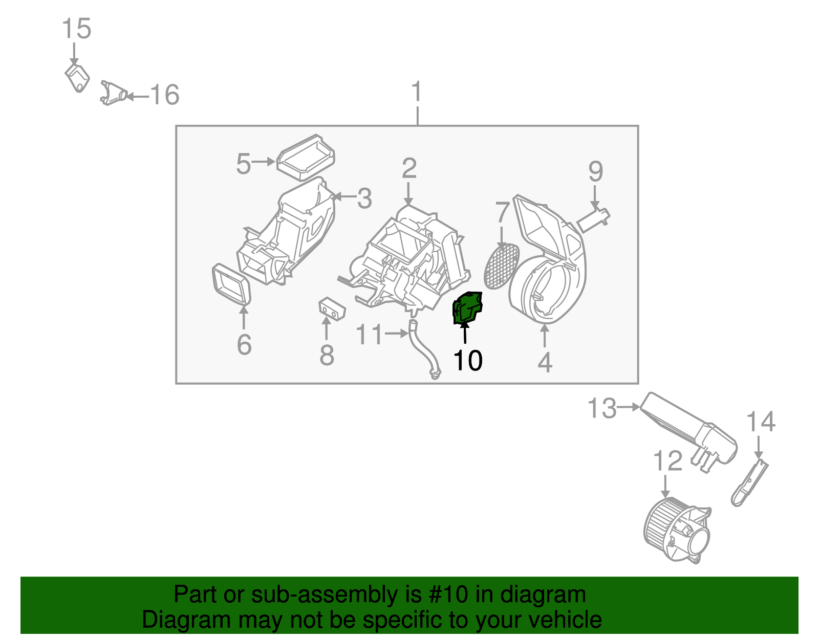 2006-2010 Infiniti QX56 Actuator 27743ZH00A | Retail Performance Auto Parts