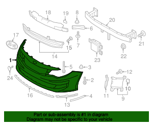 86511-D5000 - Bumper Cover 2016-2018 Kia Optima | Kia.Parts Store