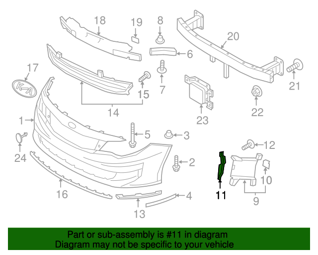 86568-D5210 - Trim Plate 2016-2018 Kia Optima | Kia.Parts Store