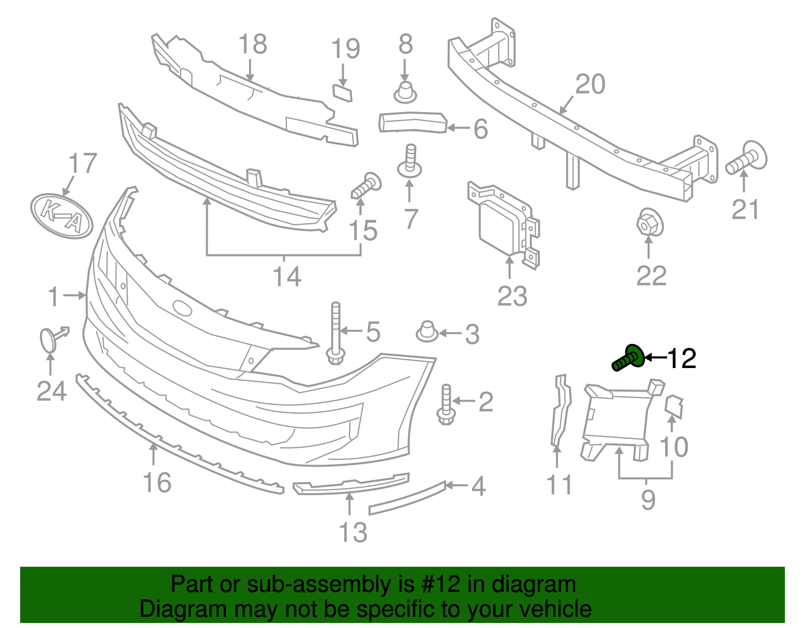 86524-D5210 - Trim Bezel 2016-2018 Kia Optima | Kia.Parts Store