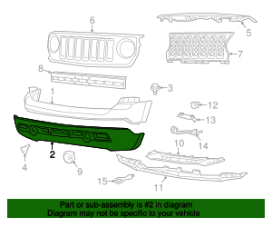 2011-2017 Jeep Patriot Lower Cover 68091523AA | TascaParts.com