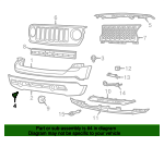 2011-2017 Jeep X-Mas Tree Clip 68091518AA | Mopar Estores