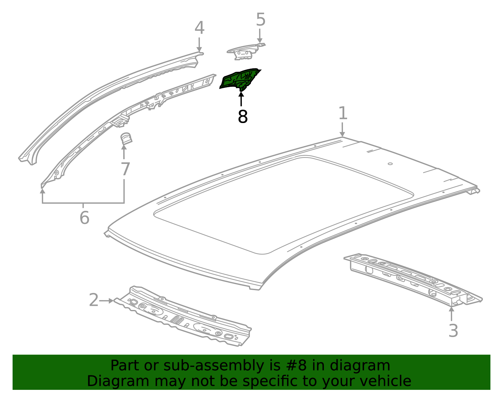 84004680 - Passenger Side Quarter Inner Panel Extension 2019-2025 ...