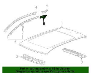 2019-2021 Cadillac XT4 Inner Rail Extension 84004680 | GMPartsDirect.com