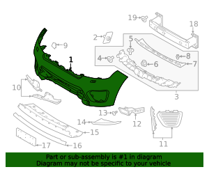 Genuine OEM Bumper Cover Part# LR117834 Fits 2018-2022 Land Rover Range ...