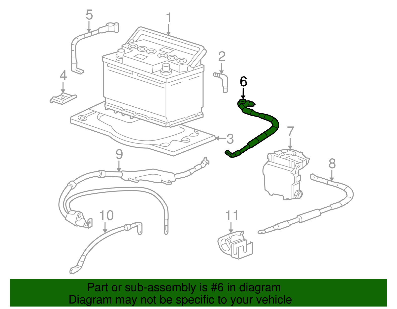 2005-2013 Porsche Positive Cable 997-612-908-01 | OEM Parts Online